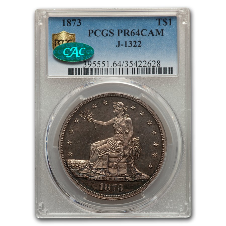 Buy 1873 Trade Dollar Pattern PR-64 Cameo PCGS CAC (J-1322) | APMEX