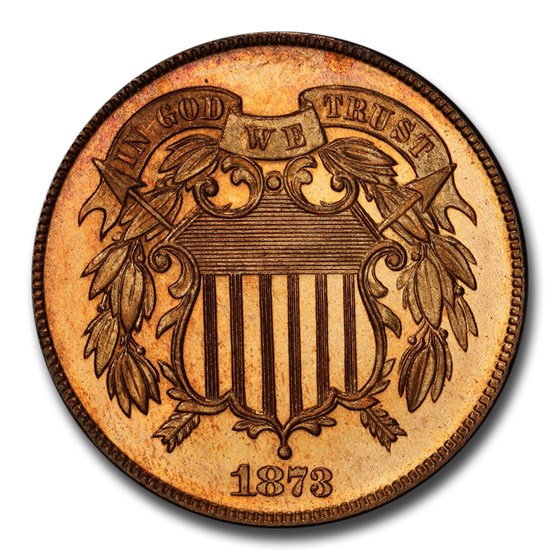 Buy 1873 Two Cent Piece PR-66 Cameo PCGS CAC (Closed 3) | APMEX