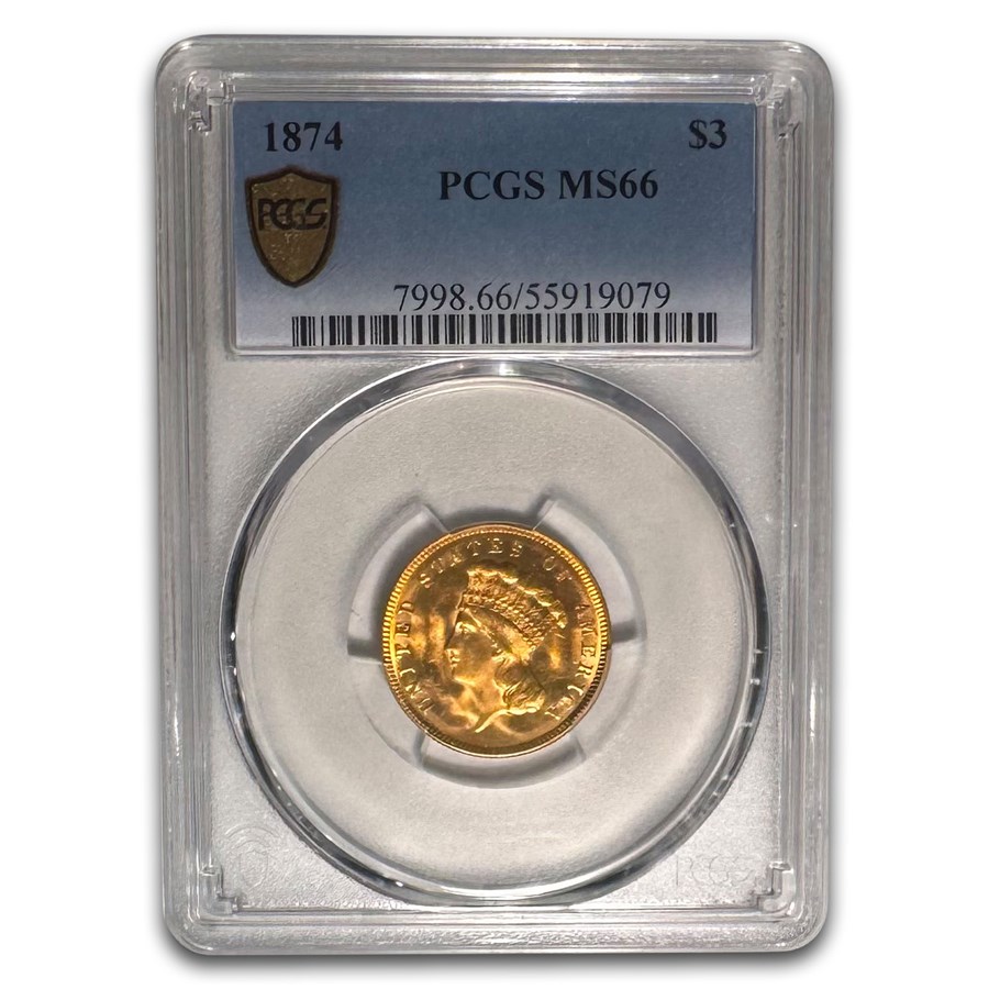 Buy 1874 $3 Gold Princess Coin MS-66 PCGS | APMEX