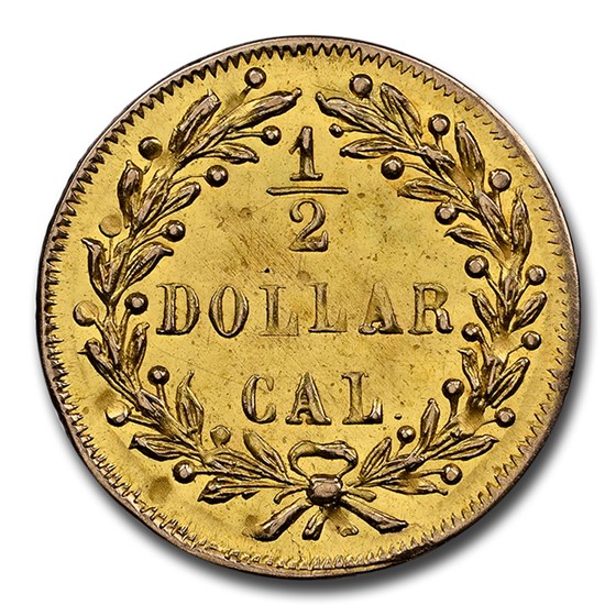 Buy 1874/3 Indian Round 50 Cent Gold MS-63 | APMEX