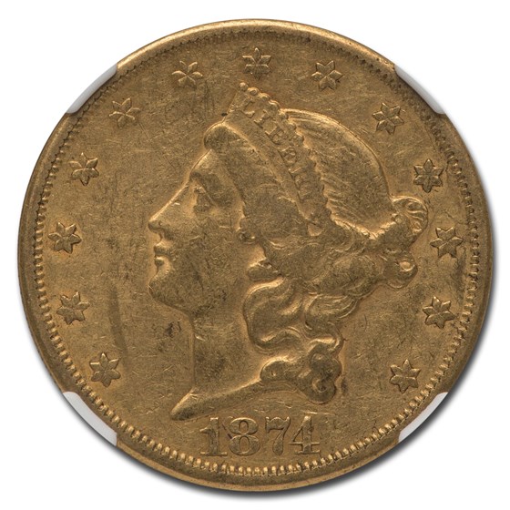 Buy 1874-CC $20 Liberty Gold Double Eagle XF-40 NGC | APMEX