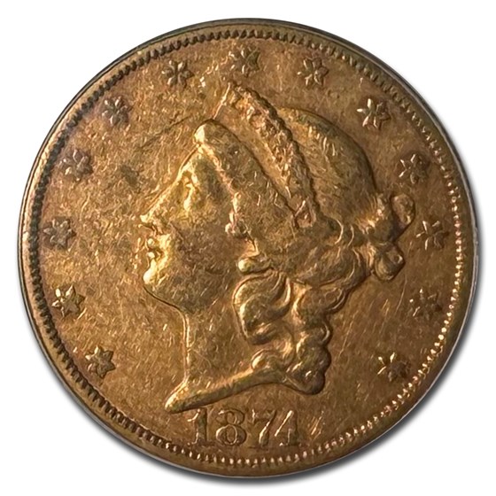 Buy 1874-CC $20 Liberty Gold Double Eagle XF-40 PCGS | APMEX