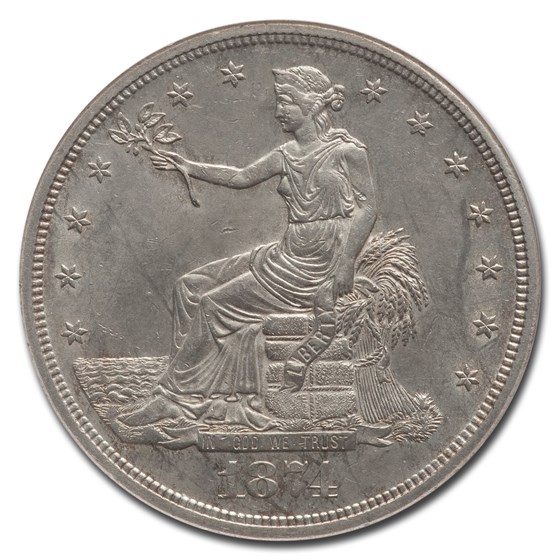 Buy 1874-CC Trade Dollar AU-58 NGC | APMEX