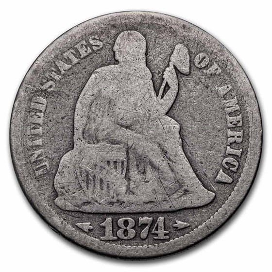 Buy 1874 Liberty Seated Dime AG | APMEX