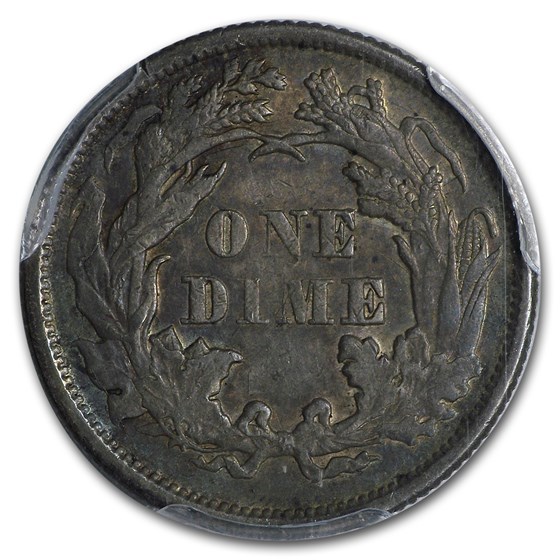 Buy 1874 Liberty Seated Dime AU-50 PCGS | APMEX