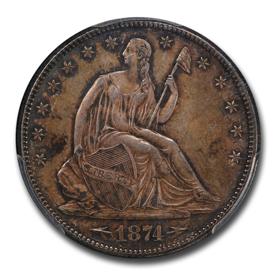 Buy 1874 Liberty Seated Half Dollar MS-63 PCGS | APMEX
