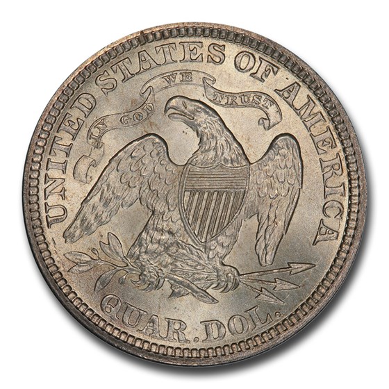 Buy 1874 Liberty Seated Quarter MS-66 PCGS (Arrows) | APMEX