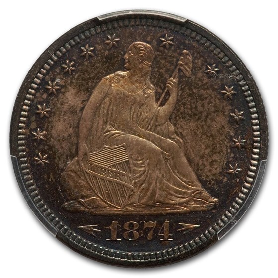 Buy 1874 Liberty Seated Quarter PR-65+ PCGS (Arrows) | APMEX
