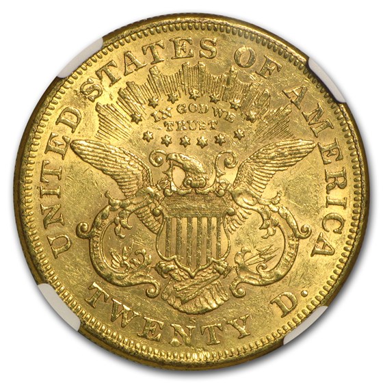 Buy 1874-S $20 Liberty Gold Double Eagle AU-55 NGC (Granite Lady Hrd) | APMEX