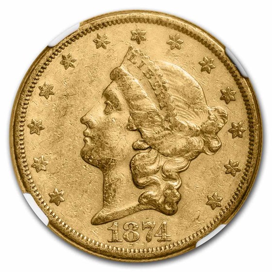 Buy 1874-S $20 Liberty Gold Double Eagle XF-45 NGC | APMEX