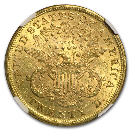 Buy 1875 $20 Liberty Gold Double Eagle AU-58 NGC (Granite Lady Hrd) | APMEX