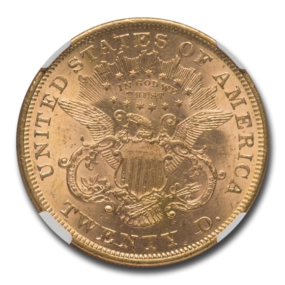 Buy 1875 $20 Liberty Gold Double Eagle AU-58 NGC | APMEX