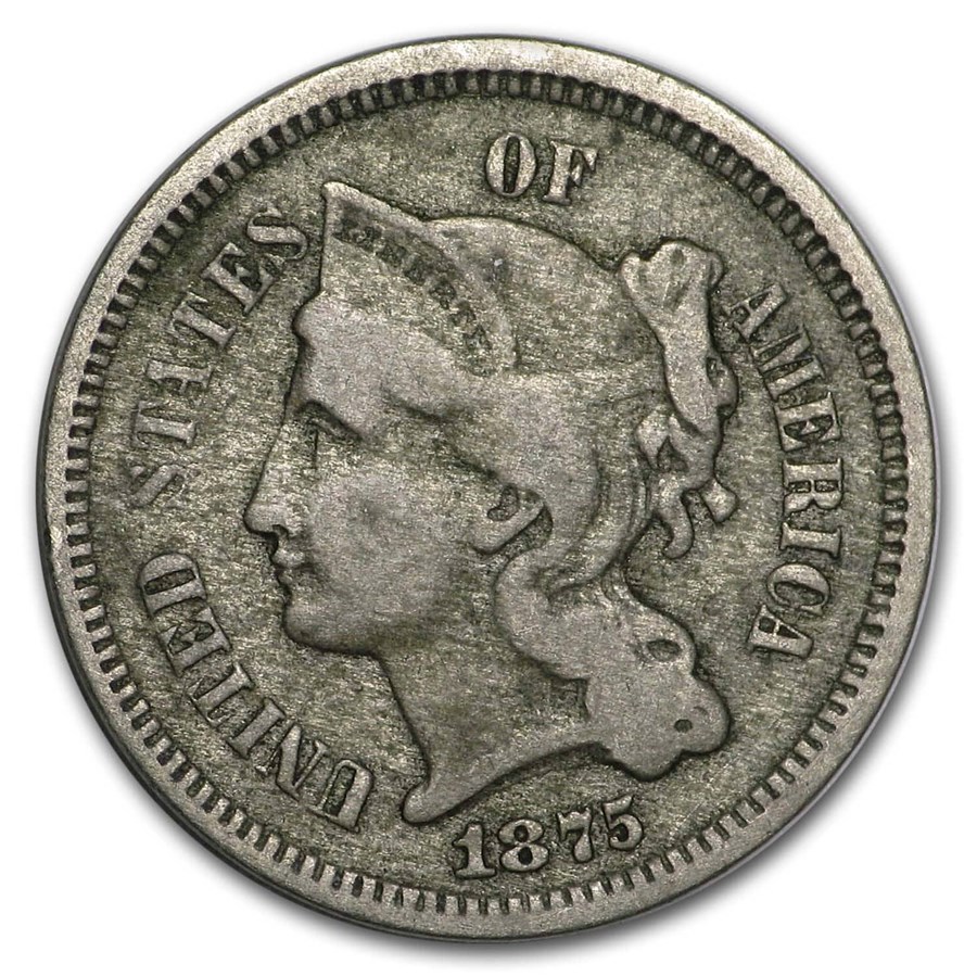 Buy 1875 3 Cent Nickel Fine | APMEX