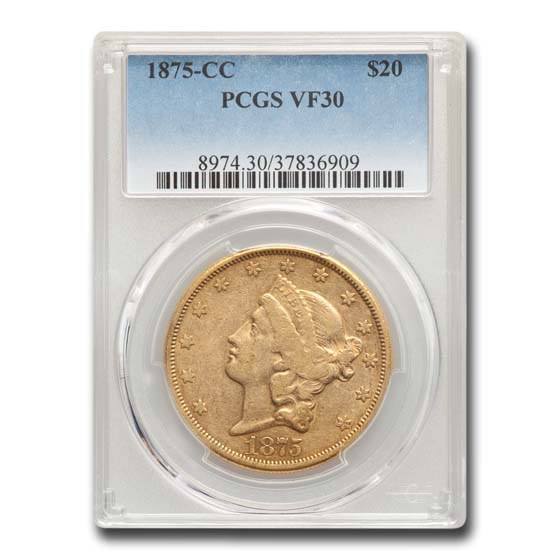 Buy 1875-CC $20 Liberty Gold Double Eagle VF-30 PCGS | APMEX