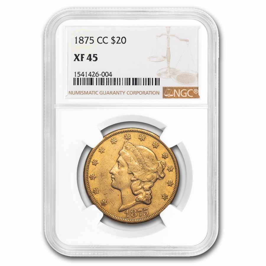 Buy 1875-CC $20 Liberty Gold Double Eagle XF-45 NGC | APMEX