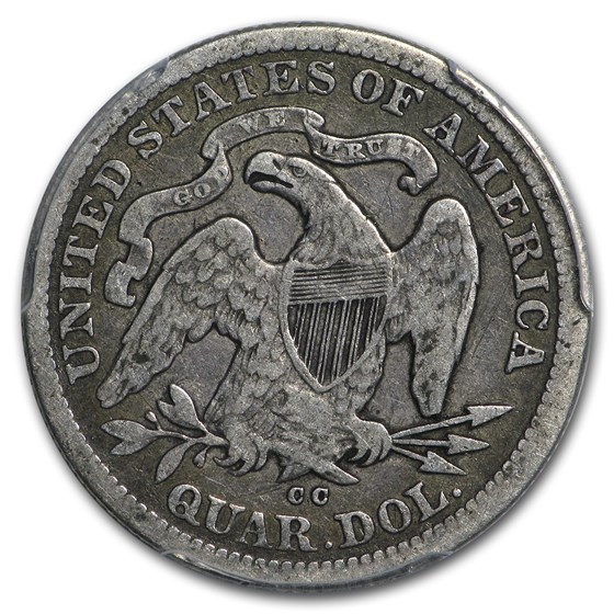 Buy 1875-CC Liberty Seated Quarter F-15 PCGS | APMEX
