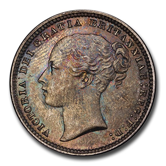Buy 1875 Great Britain Silver Shilling Victoria MS-64+ PCGS | APMEX