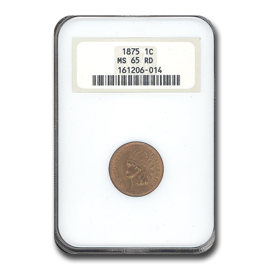 Buy 1875 Indian Head Cent MS-65 NGC (Red) | APMEX