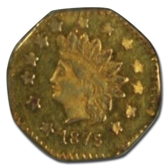Buy 1875 Indian Octagonal One Dollar Gold MS-61 NGC (PL, BG-1127) | APMEX