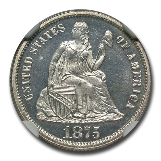 Buy 1875 Liberty Seated Dime PF-64 Cameo NGC CAC | APMEX