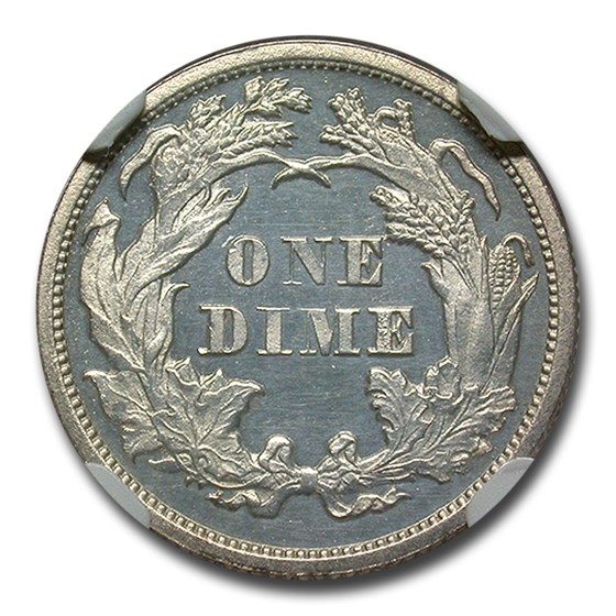 Buy 1875 Liberty Seated Dime PF-64 Cameo NGC CAC | APMEX