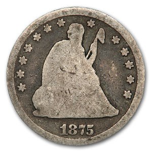 Buy 1875 Liberty Seated Quarter Good | APMEX
