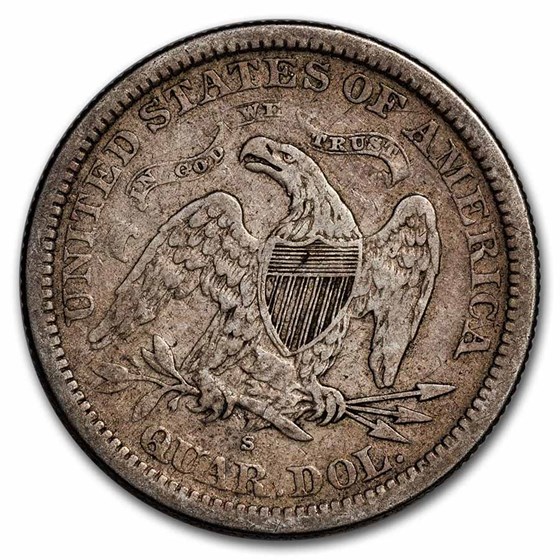 Buy 1875-S Liberty Seated Quarter Fine | APMEX