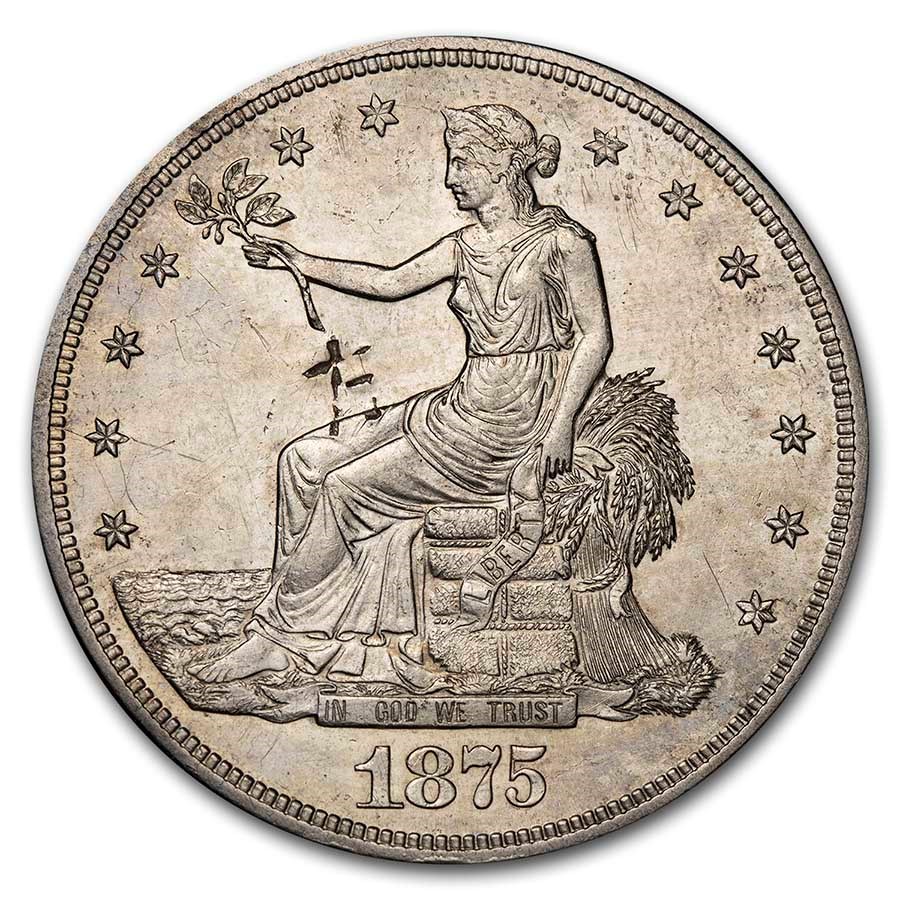 Buy 1875-S Trade Dollar BU (Chopmarks) | APMEX