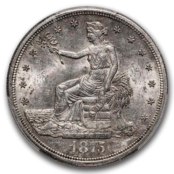 Buy 1875-S Trade Dollar MS-61 PCGS | APMEX