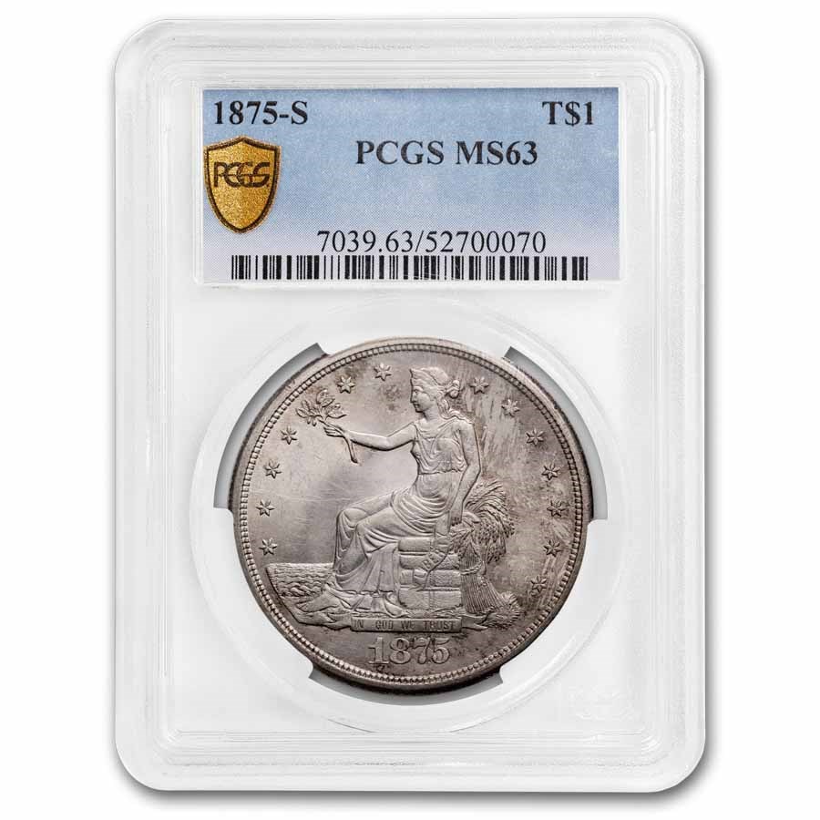 Buy 1875-S Trade Dollar MS-63 PCGS | APMEX