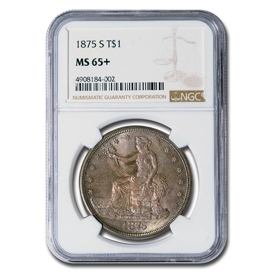 1875-S Trade Dollar MS-65+ NGC