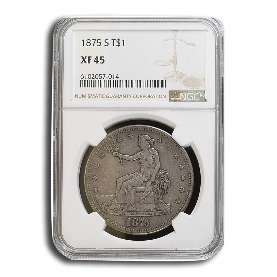 Buy 1875-S Trade Dollar XF-45 NGC | APMEX