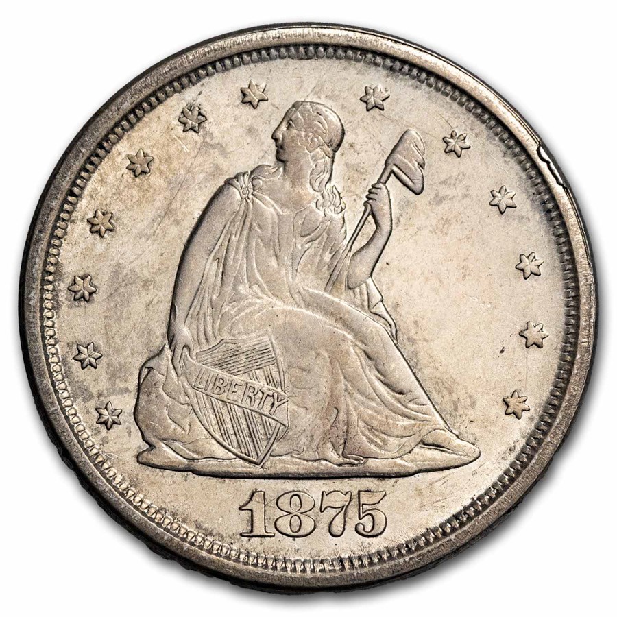 Buy 1875-S Twenty Cent Piece BU | APMEX