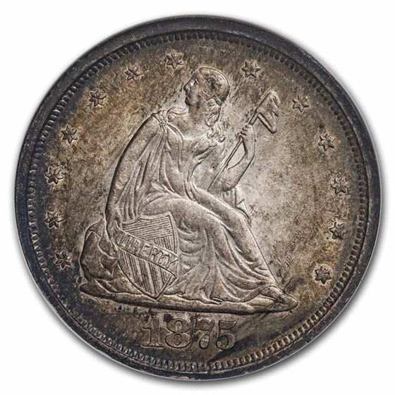 Buy 1875-S Twenty Cent Piece MS-60 NGC | APMEX
