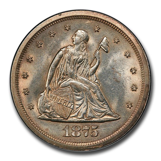 Buy 1875-S Twenty Cent Piece MS-62 PCGS | APMEX