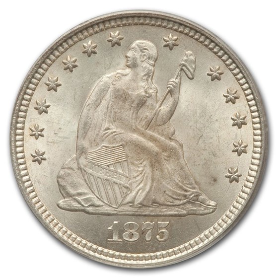 Buy 1875 Seated Liberty Quarter MS-65 PCGS | APMEX