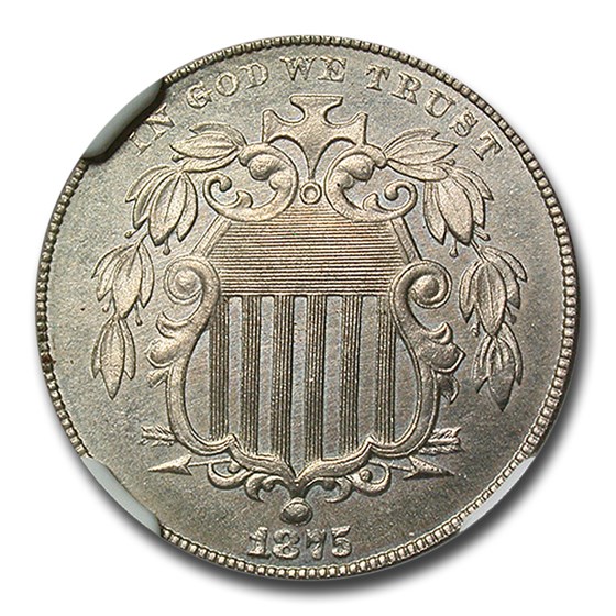 Buy 1875 Shield Nickel PF-63 NGC | APMEX