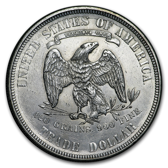 1875 Trade Dollar AU Coin For Sale | Trade Dollars (1873 - 1885 ...