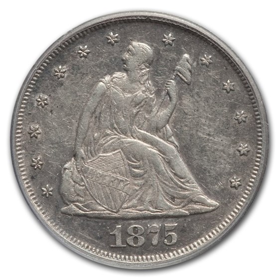Buy 1875 Twenty Cent Piece AU-50 PCGS | APMEX