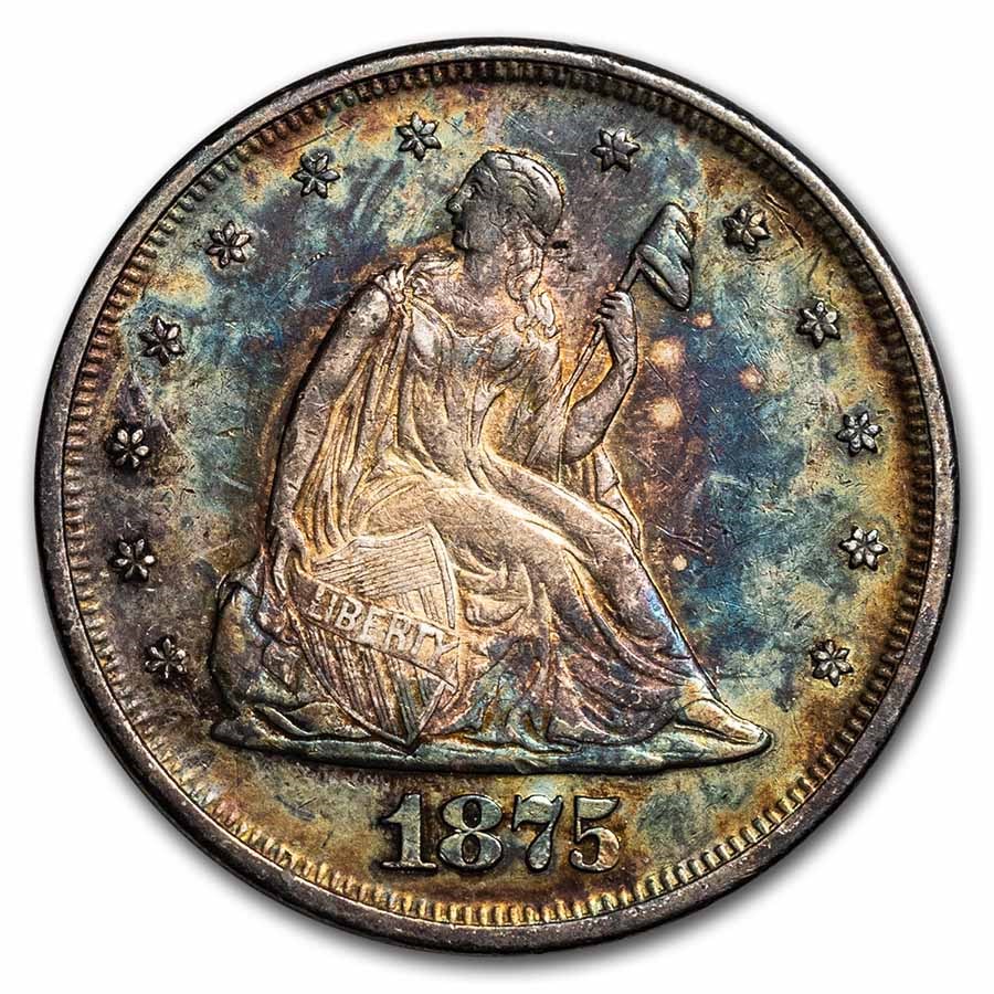 Buy 1875 Twenty Cent Piece AU (Beautifully Toned) | APMEX