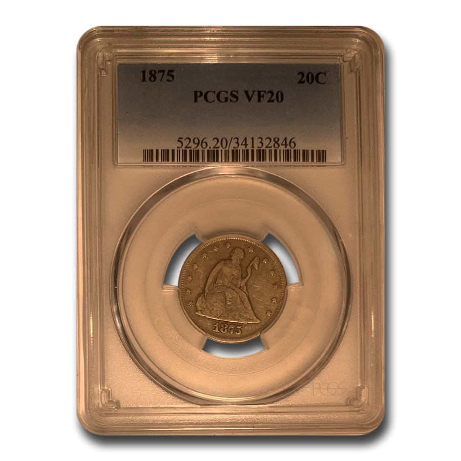 Buy 1875 Twenty Cent Piece VF-20 PCGS | APMEX