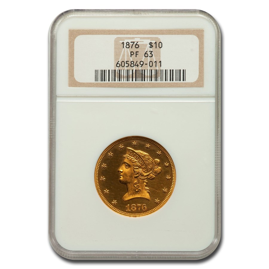 Buy 1876 $10 Liberty Gold Eagle PF-63 NGC | APMEX