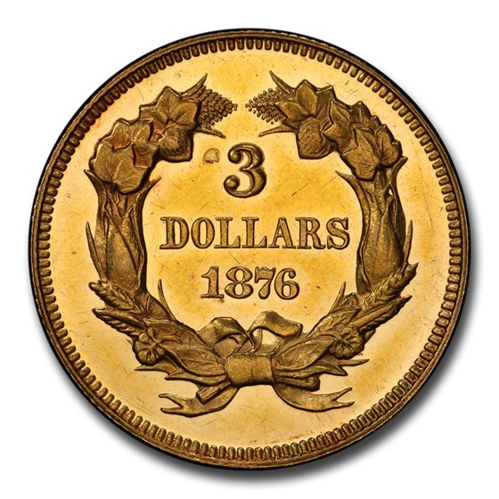 Buy 1876 $3 Gold Princess PR-61 PCGS | APMEX