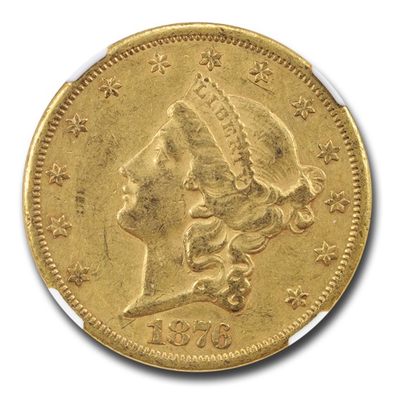 Buy 1876-CC $20 Liberty Gold Double Eagle AU-55 NGC CAC | APMEX