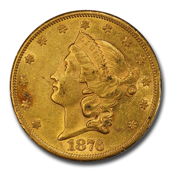 Buy 1876-CC $20 Liberty Gold Double Eagle AU-55 PCGS | APMEX