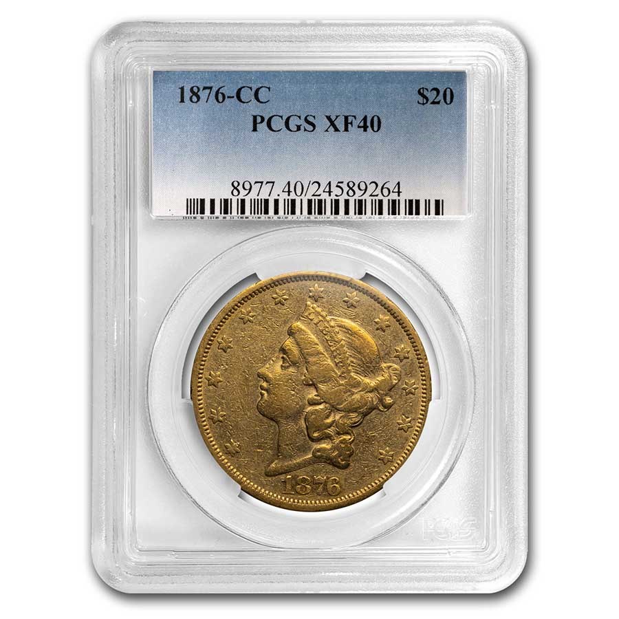 Buy 1876-CC $20 Liberty Gold Double Eagle XF-40 PCGS | APMEX