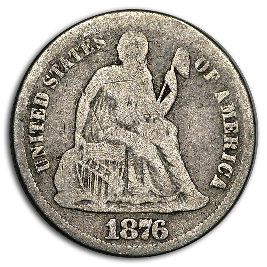 Buy 1876-CC Liberty Seated Dime Fine | APMEX