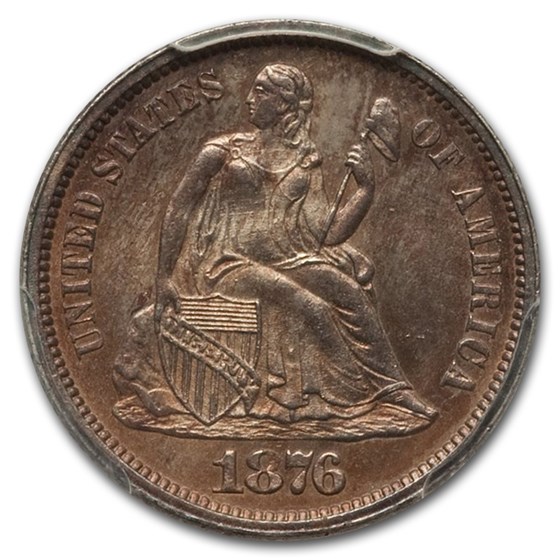 Buy 1876-CC Liberty Seated Dime MS-64 PCGS | APMEX