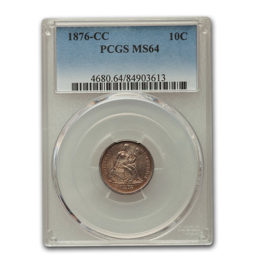 Buy 1876-CC Liberty Seated Dime MS-64 PCGS | APMEX