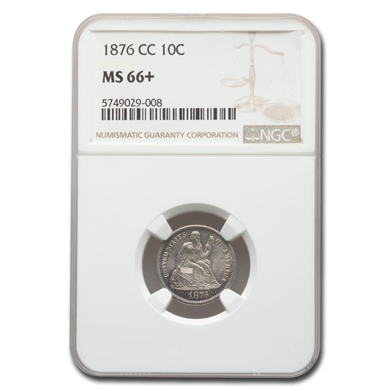 Buy 1876-CC Liberty Seated Dime MS-66+ NGC | APMEX